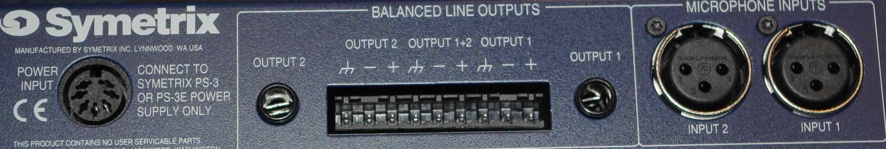 connection on back of Symetrix 302 ?? - Gearspace